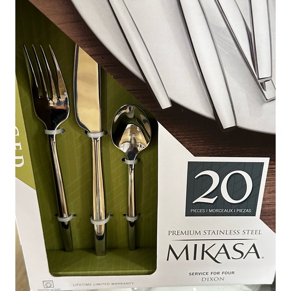 Mikasa | Dining | Mikasa Dixon2 Piece Flatware Set Forged Stainless ...